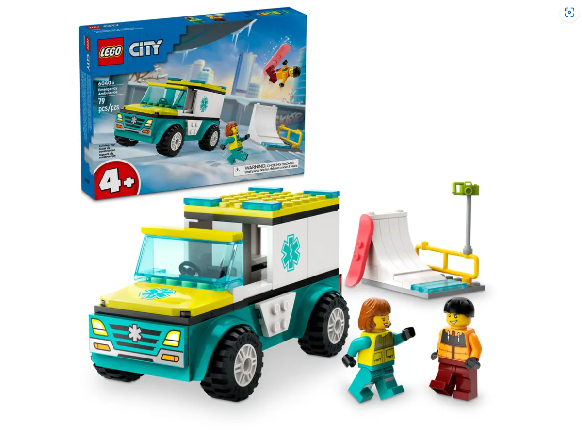 Lego 60403 Emergency Ambulance and Snowboarder – The Toy Station